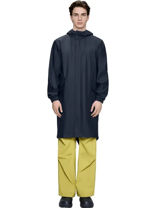 Rains Fishtail Parka Waterproof Raincoat - Navy