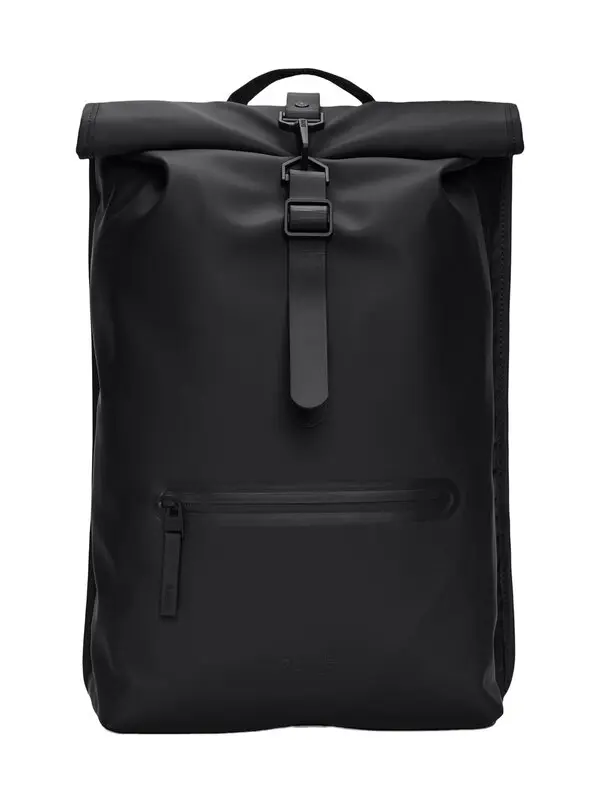 Rains Rolltop Backpack - Black