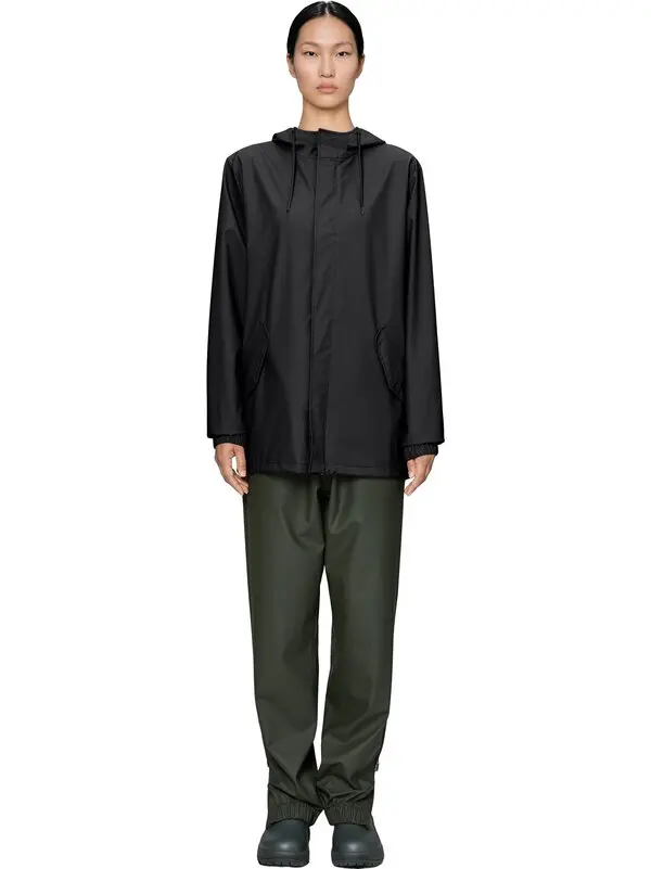 Rains Fishtail Jacket Waterproof Rainwear - Black