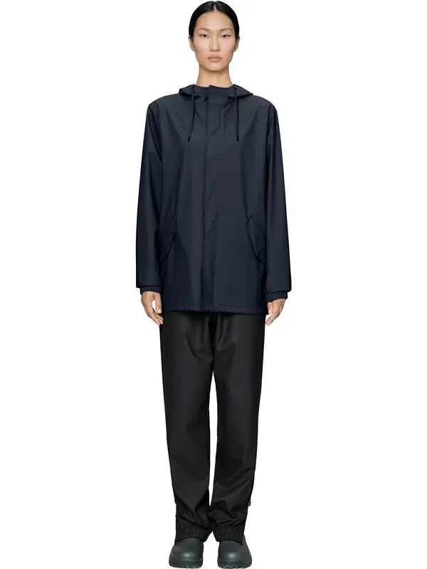 Rains Fishtail Jacket Waterproof Rainwear - Navy