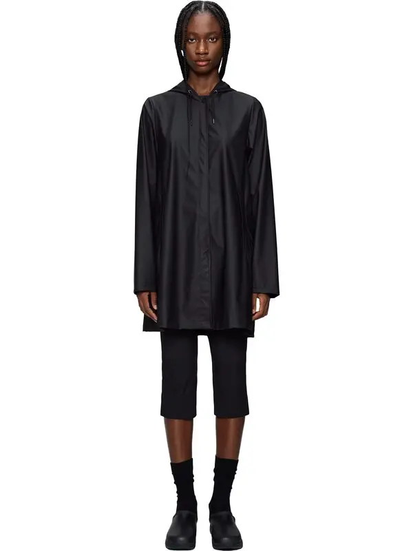 Rains A-line Jacket - Black