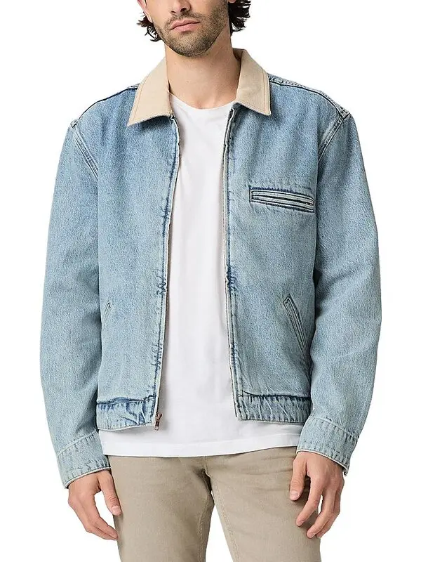 Paige Laughlin Denim Zip Up Jacket - Moby