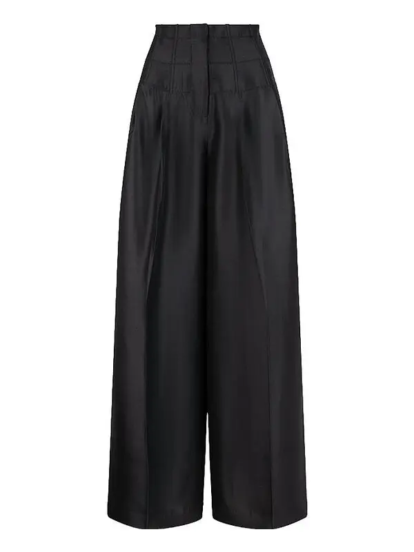HEIRLOME Condesa Silk Trousers - Black