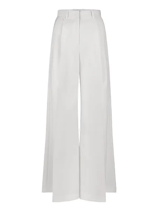HEIRLOME Laurence Wide-leg Trousers - Ivory