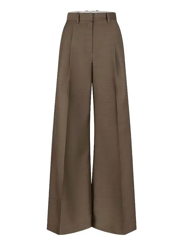 HEIRLOME Laurence Wide-leg Trousers - Olive