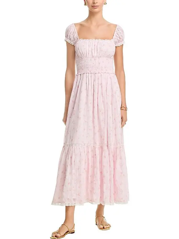 LoveShackFancy Lyssara Maxi Dress - Sweet Nectar