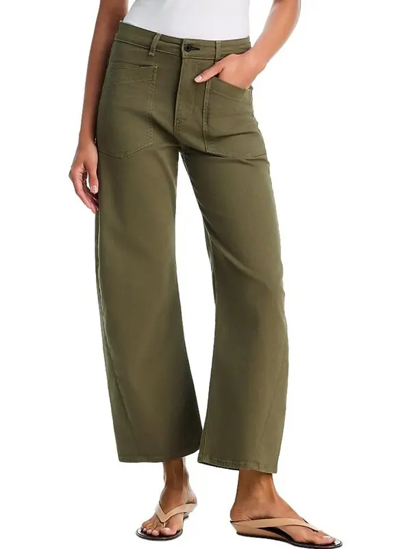 ASKK NY Twisted High Rise Barrel Leg Jeans - Safari