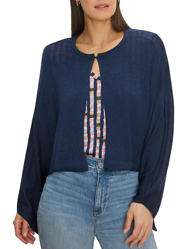 NIC+ZOE Coastal Flow Cardigan - Rich Indigo