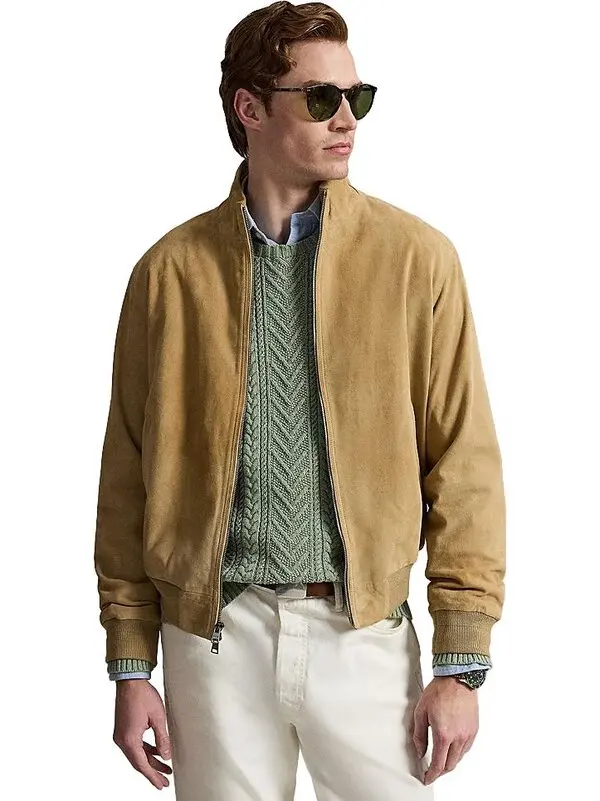 Polo Ralph Lauren The Charleton Suede Jacket - Tan