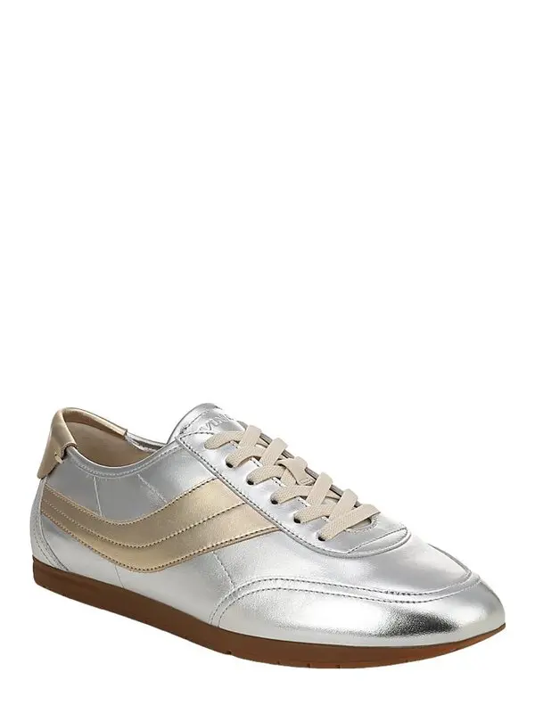 Vince La Runner Sneakers - Silver Leather
