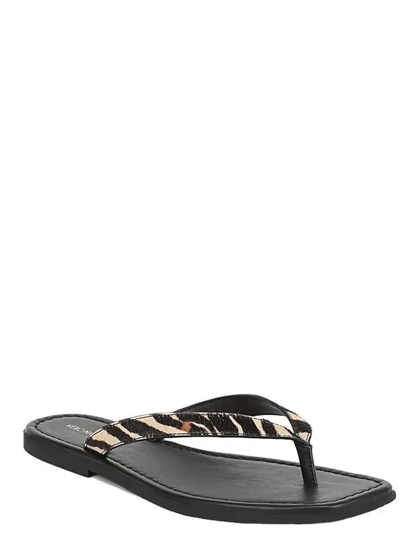 Veronica Beard Clea 3 Thong Sandals - Ziger Brown