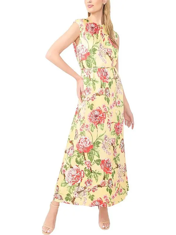 Ted Baker London Parker Gathered Neck Maxi Dress - Creamed Corn