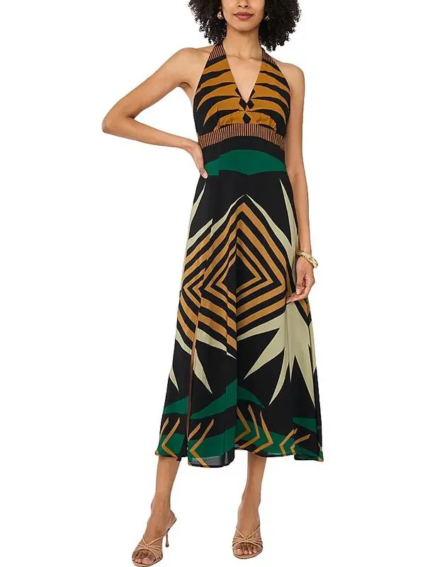 Vince Camuto Halterneck Maxi Dress - Rich Black