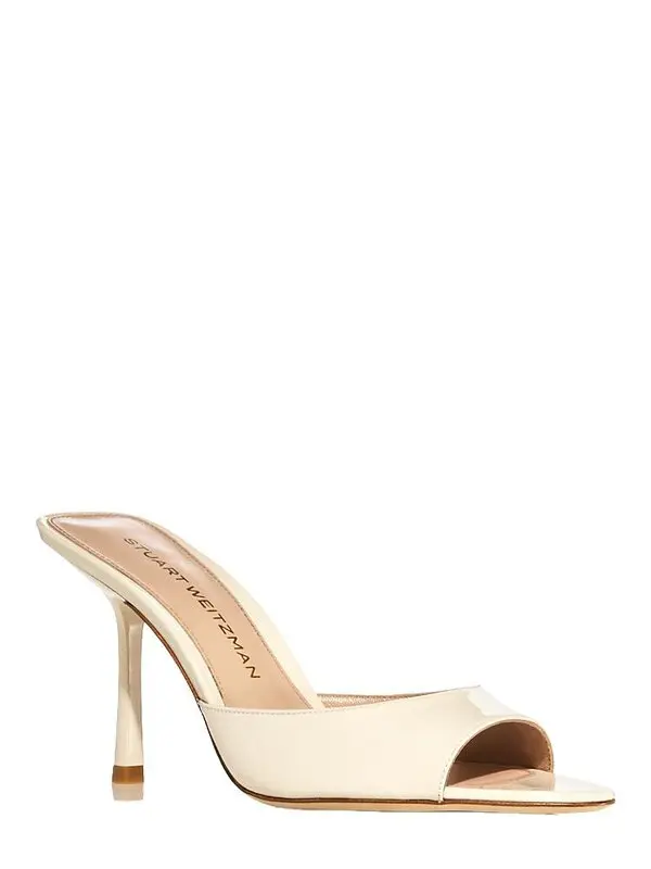 STUART WEITZMAN Lexington 85 Mules - Cream