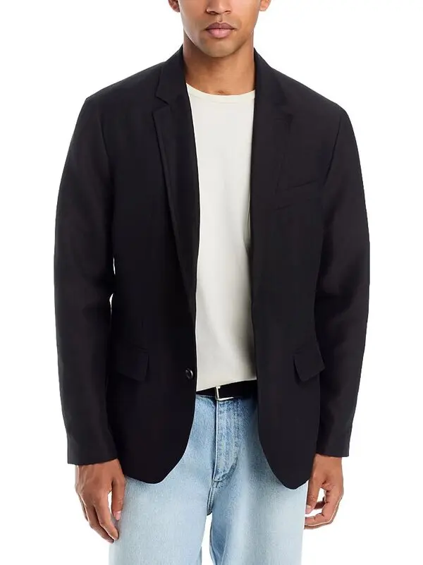 Rag & Bone Skeleton Linen Blazer - Black