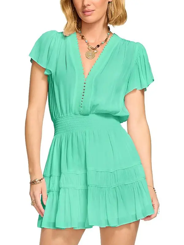 Ramy Brook Irene Mini Dress - Jade