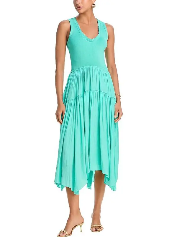 Ramy Brook Hadley Midi Dress - Jade