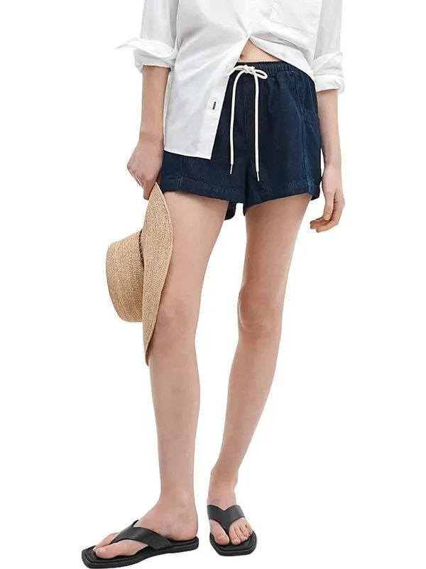 Rag & Bone Ultra Featherweight Emery Pull-on Shorts - Ocean Rinse