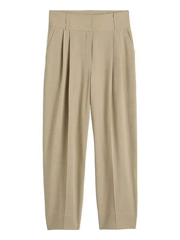 TOTEME Draped Balloon Pants - Overcast Beige