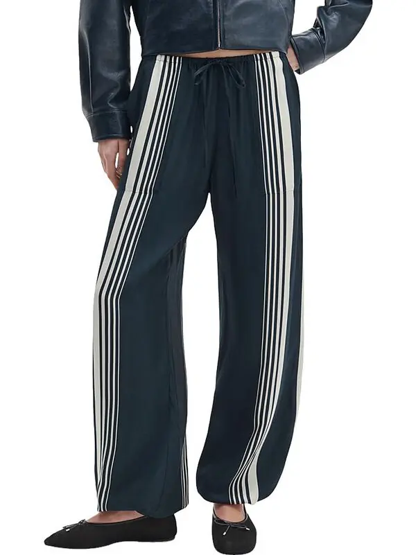 Rag & Bone Claire Scarf Print Wide Leg Pants - Sal Scarf Print