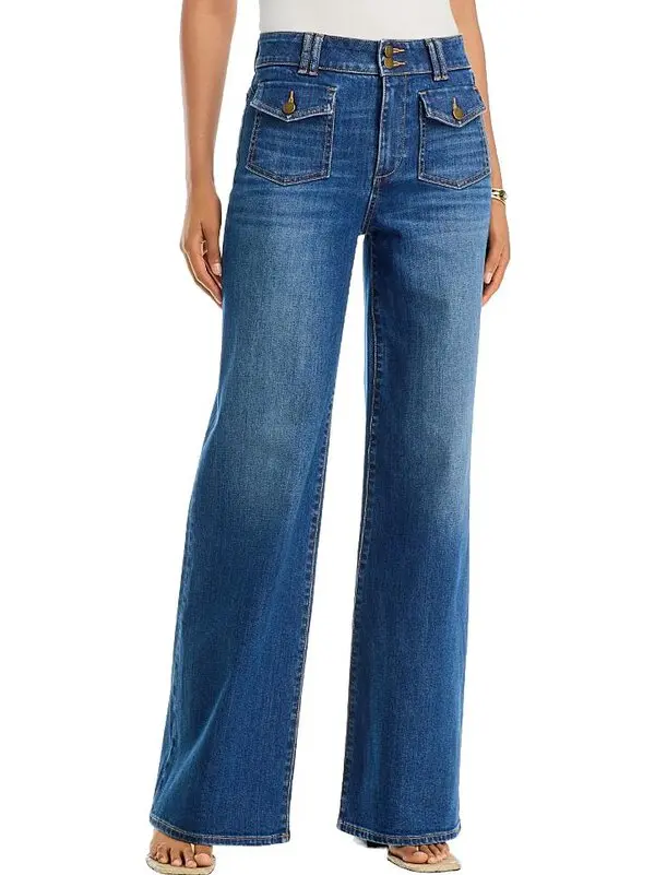 Ramy Brook Fay High-rise Wide-leg Jeans - Medium Wash