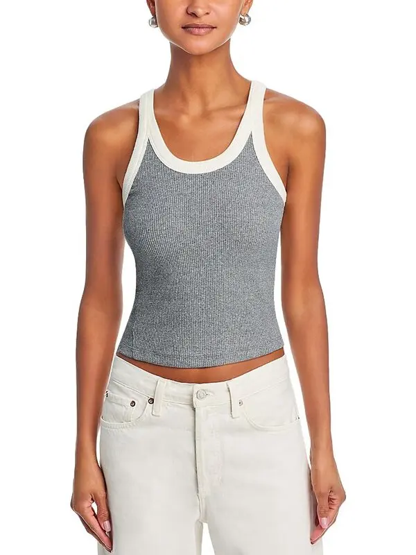 Rag & Bone The Essential Rib Tank - Heather Gray