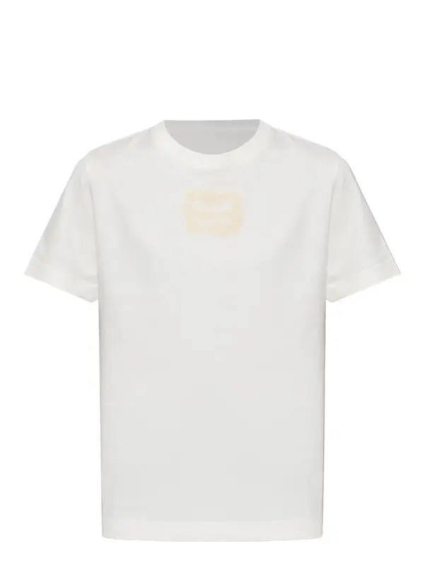 Alexander McQueen T-shirt With Lace Applique - White