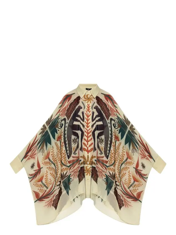 Etro Asymmetrical Printed Shirt - Multicolour