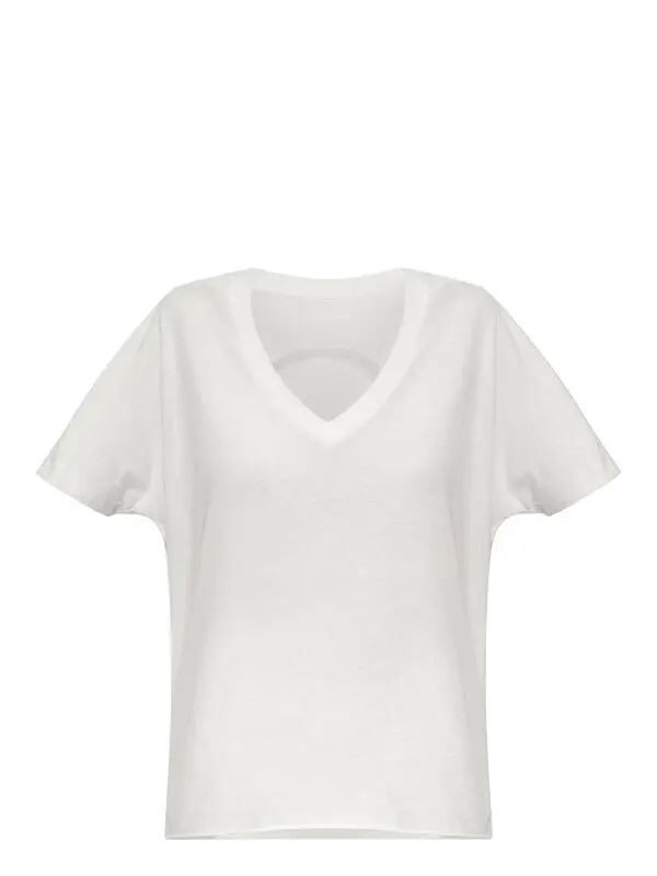 Zadig&Voltaire Tommer" T-shirt With Lace Skull Detail - White
