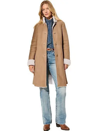 Overland Camila Sheepskin Coat - Wheat