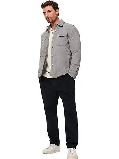 Overland Hawkeye Suede Leather Shirt Jacket - Storm