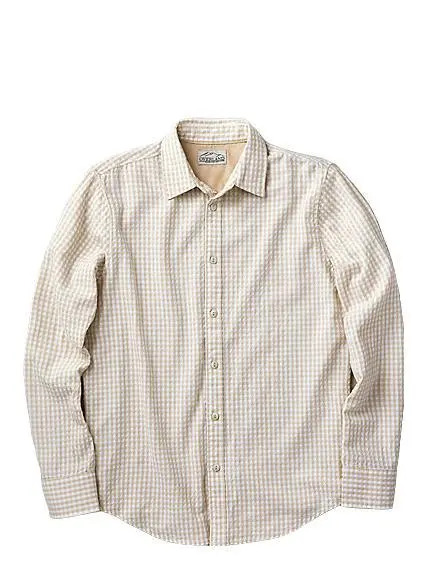 Overland Bastrop Cotton Dobby Shirt - Cloud