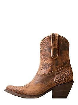 Overland Selena Leather Cowboy Boots - Ocre