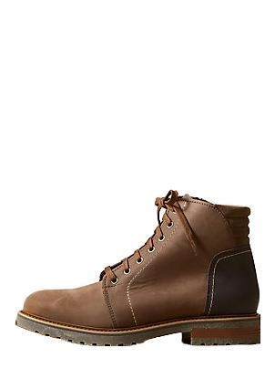 Overland S Clet Wool-lined Leather Hiker Boots - Chocolate