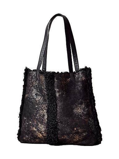 Overland Victoria Reversible Sheepskin Tote Bag - Galaxy