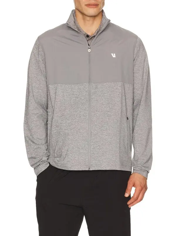 Vuori Track Jacket - Grey Heather