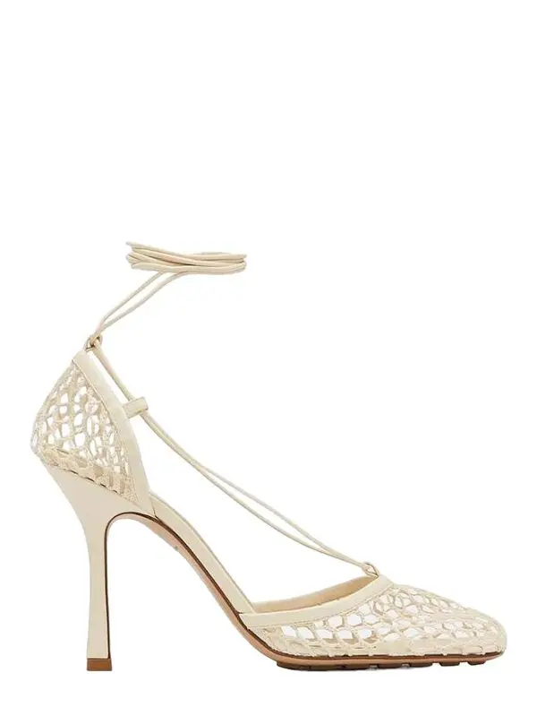 Bottega Veneta Stretch Lace-up Sandals - Nude