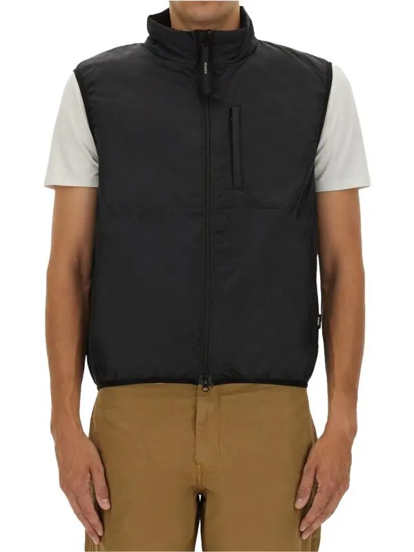 Aspesi High Neck Padded Vest - Black