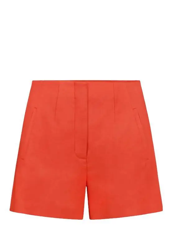 Veronica Beard Tailored Logo Shorts - Red