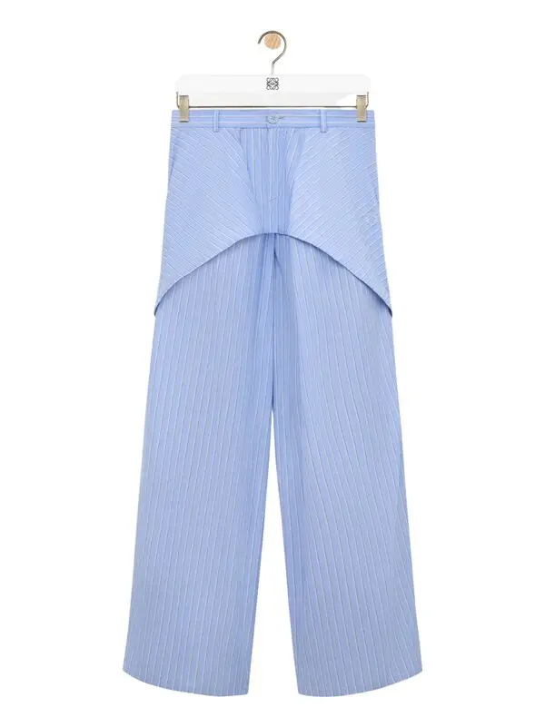Loewe X Paula's Ibiza Striped Patchwork Trousers - Blue/multicolor
