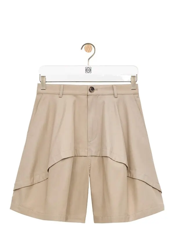 Loewe Belt Loop Shorts - Light Brown