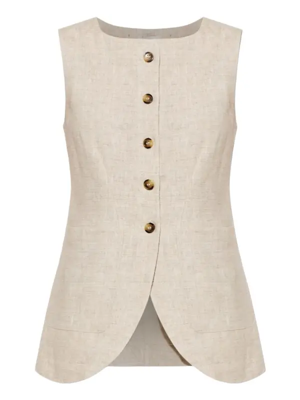 Posse Emma Buttoned Vest - No