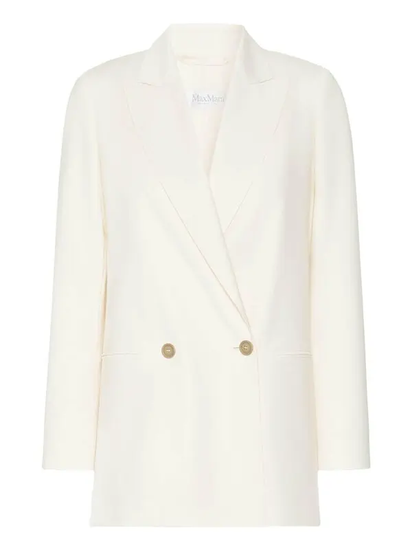 Max Mara Virgin Wool Blazer - Ivory