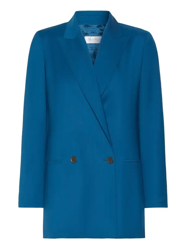 Max Mara Virgin Wool Blazer - Navy