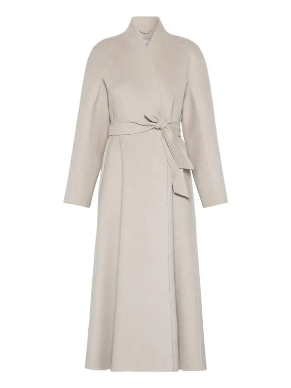 Max Mara Cashmere Wrap Coat - Beige
