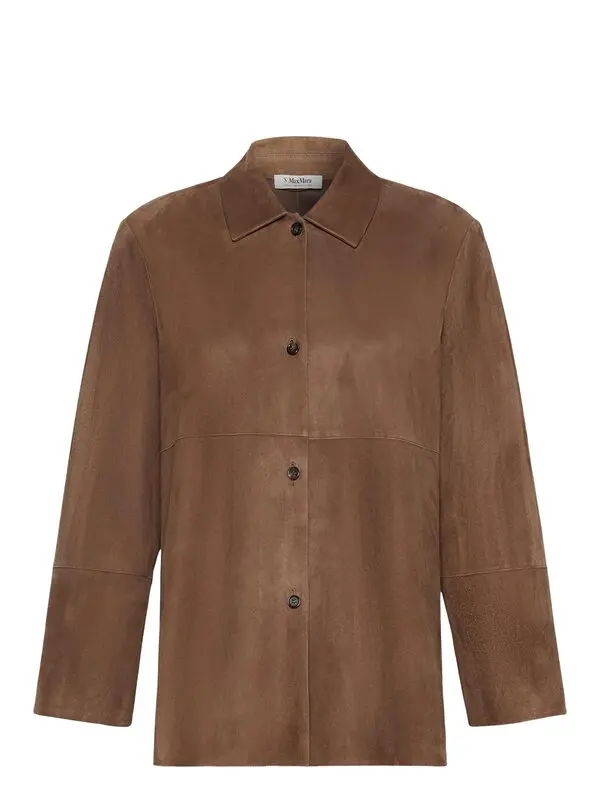 Max Mara Suede Shirt Jacket - Brown
