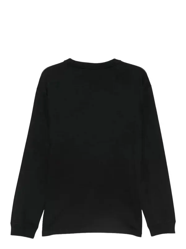 Valentino Garavani Logo-print Long-sleeve T-shirt - Black