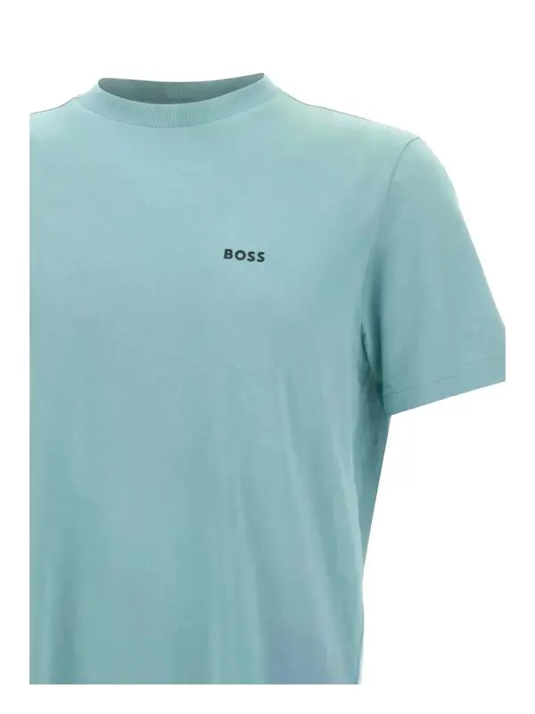 BOSS Logo-print Short-sleeve T-shirt - Blue
