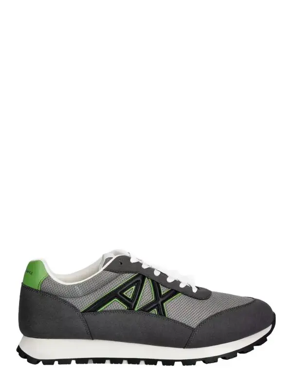 Armani Exchange Panelled Sneakers - Grey