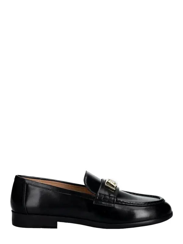 Armani Exchange Logo-plaque Loafers - Black